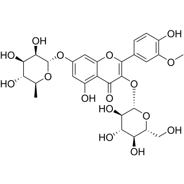 17331-71-4 | Isorhamnetin 3-glucoside-7-rhamnoside | ChemScene