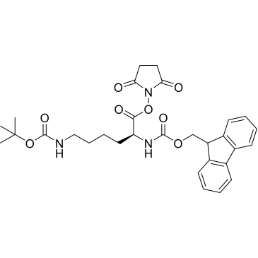 132307-50-7 | 2,5-Dioxopyrrolidin-1-yl N2-(((9H-fluoren-9-yl)methoxy)carbonyl)-N6-(tert ...