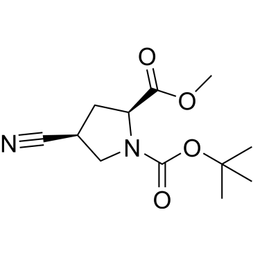 487048-28-2 | (2S,4S)-1-tert-Butyl 2-methyl 4-cyanopyrrolidine-1,2-dicarboxylate | ChemScene