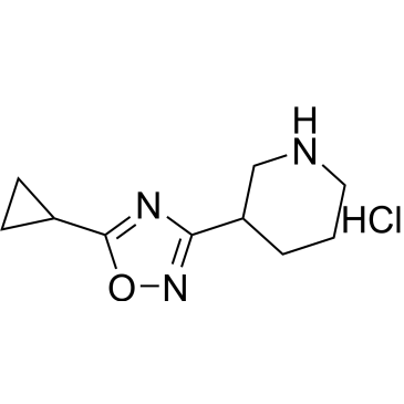 1375474-26-2 | 3-(5-Cyclopropyl-1,2,4-oxadiazol-3-yl)piperidine hydrochloride | ChemScene llc
