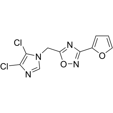 1219587-99-1 | 5-((4,5-Dichloro-1H-imidazol-1-yl)methyl)-3-(furan-2-yl)-1,2,4-oxadiazole | ChemScene