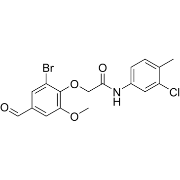 575448-48-5 | 2-(2-Bromo-4-formyl-6-methoxyphenoxy)-N-(3-chloro-4-methylphenyl)acetamide | ChemScene