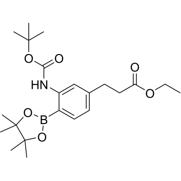 1258595-01-5 | Ethyl 3-(3-((tert-butoxycarbonyl)amino)-4-(4,4,5,5-tetramethyl-1,3,2-dioxaborolan ...