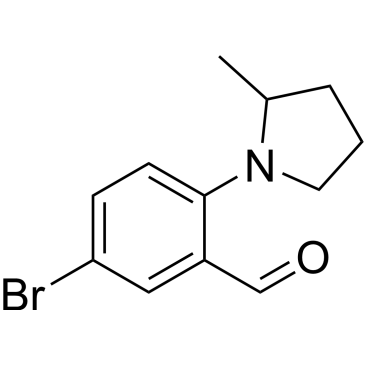 742099-58-7 | 5-Bromo-2-(2-methylpyrrolidin-1-yl)benzaldehyde | ChemScene