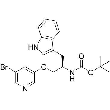 882169-92-8 | (R)-tert-butyl (1-((5-bromopyridin-3-yl)oxy)-3-(1H-indol-3-yl)propan-2-yl ...