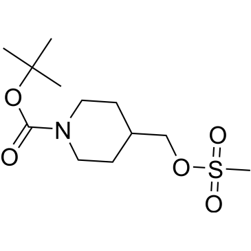 161975-39-9 | tert-Butyl 4-(((methylsulfonyl)oxy)methyl)piperidine-1-carboxylate | ChemScene